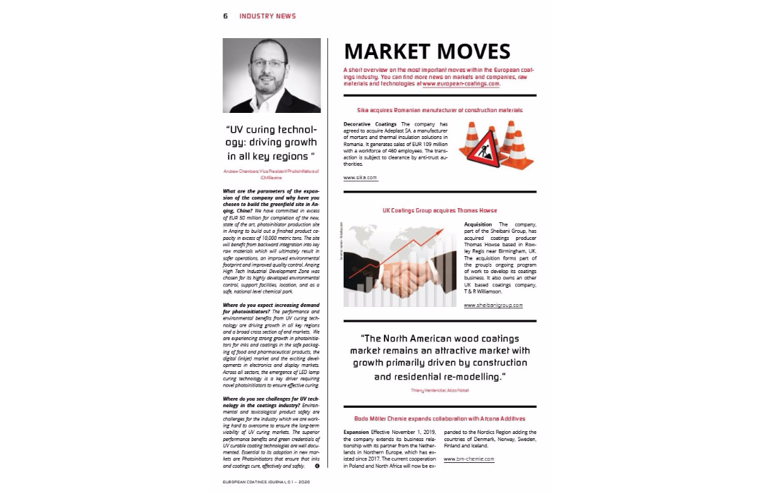 IGM RESINS : UV curing technology: driving growth in all key regions